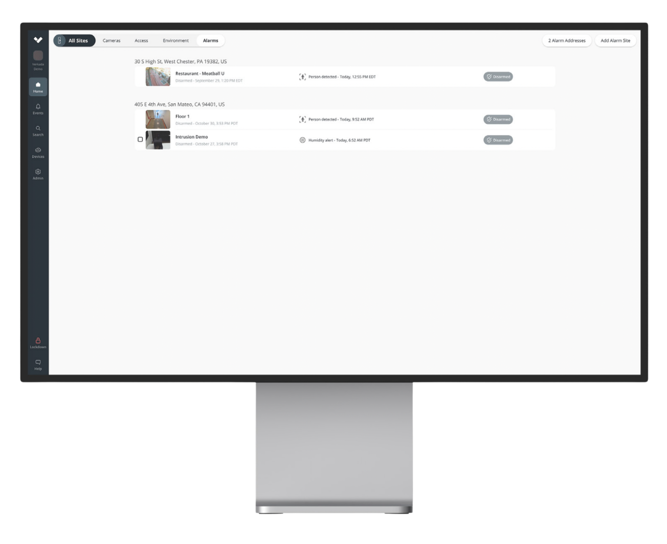 Alarms | Humano Security | Custom-built security solutions